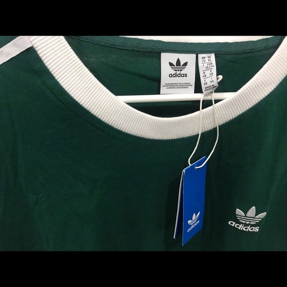 adidas | Tops | Adidas New Hunter Green Trefoil Tee Xl Size | Poshmark